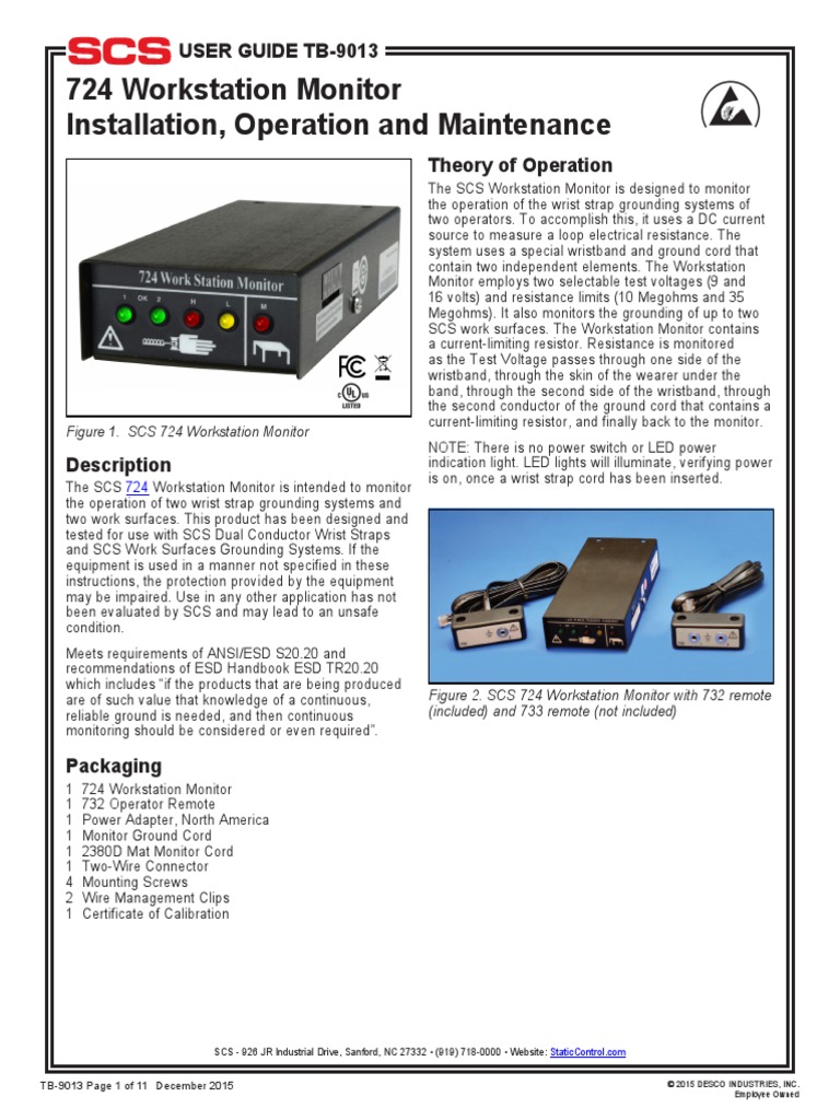 724 Workstation Monitor User Guide | Electrical Connector ...