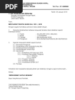 Minit Mesyuarat Bencana Alam SK Ijok | PDF