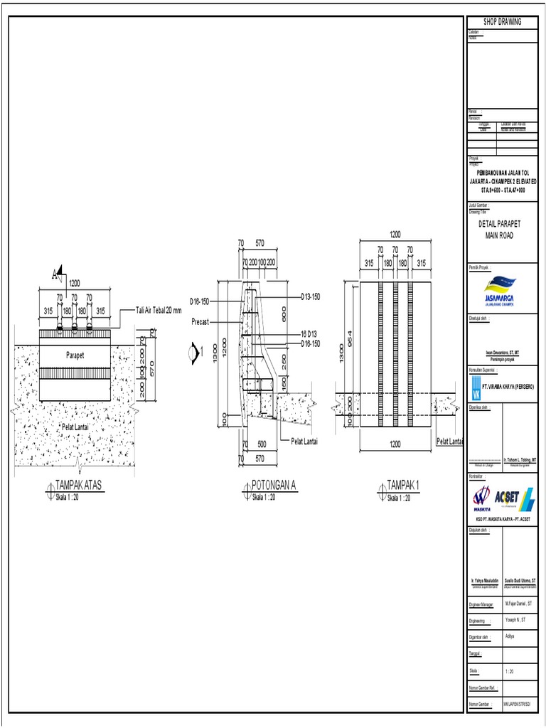 Detail Parapet Japek | PDF
