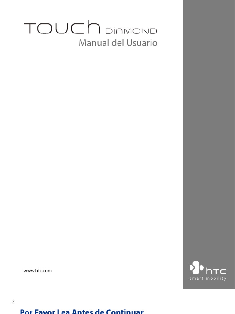 LA HTC Touch Diamond Manual Del Usuario | PDF | Frecuencia de radio ...