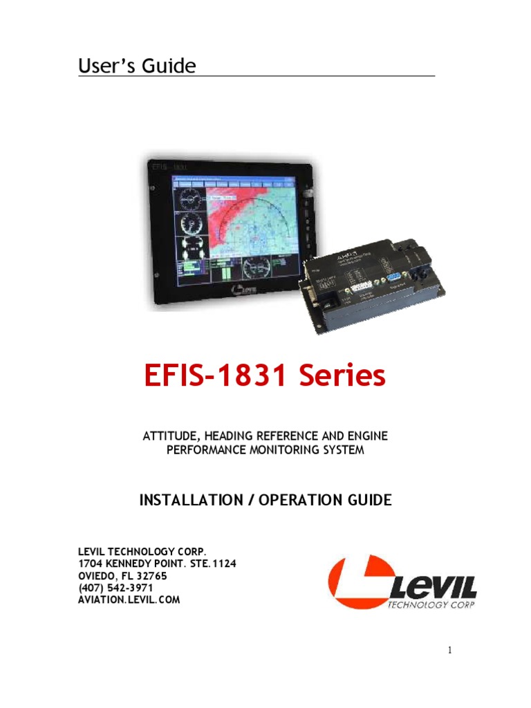 UserManual EFIS 1831 | PDF | Airspeed | Calibration