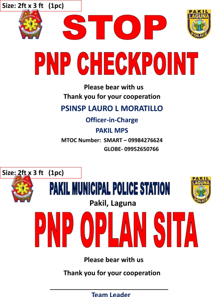 Tarpuline Format (Checkpoint & Oplan SITA) NEW | PDF