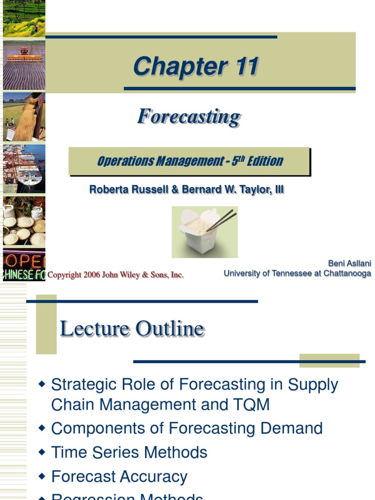 Forecasting: Operations Management - 5 Edition | PDF | Forecasting | Regression Analysis