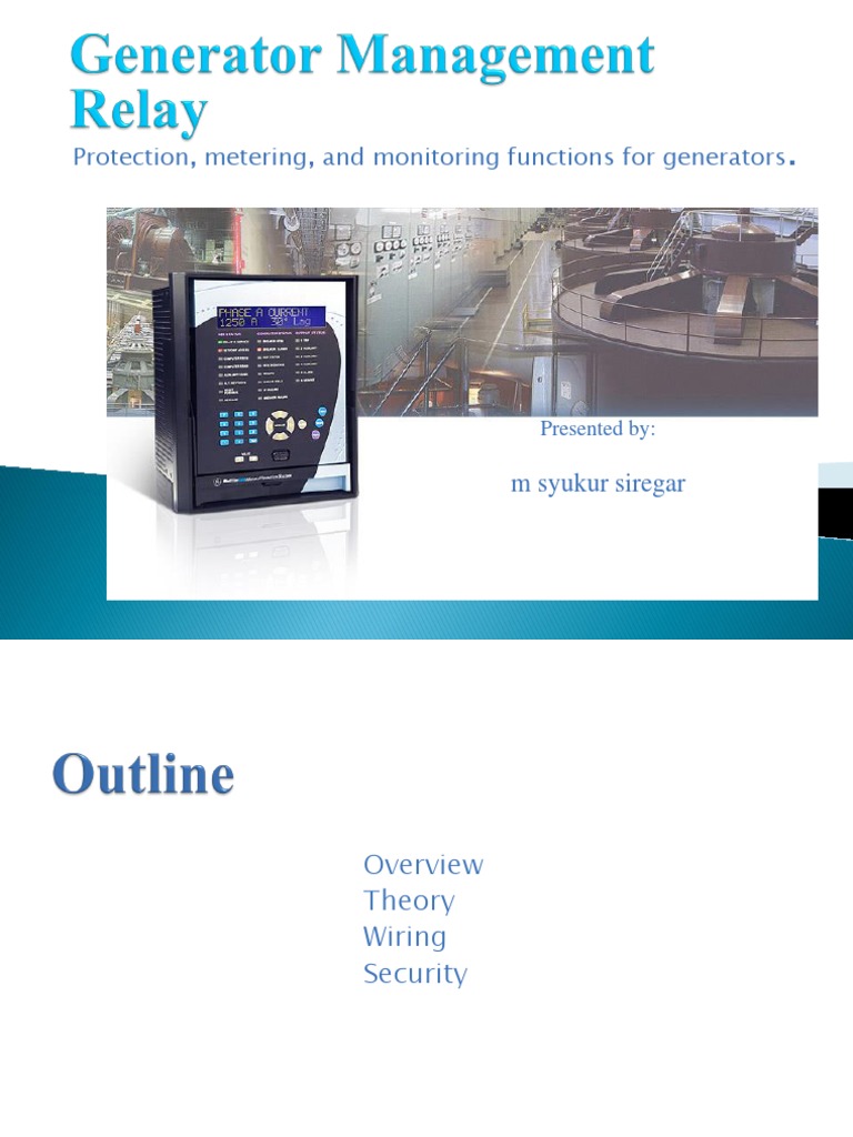 IEEE Generator Protection | PDF | Relay | Electric Generator