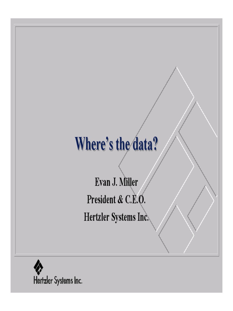 Where's The Data | PDF | Enterprise Resource Planning | Scada