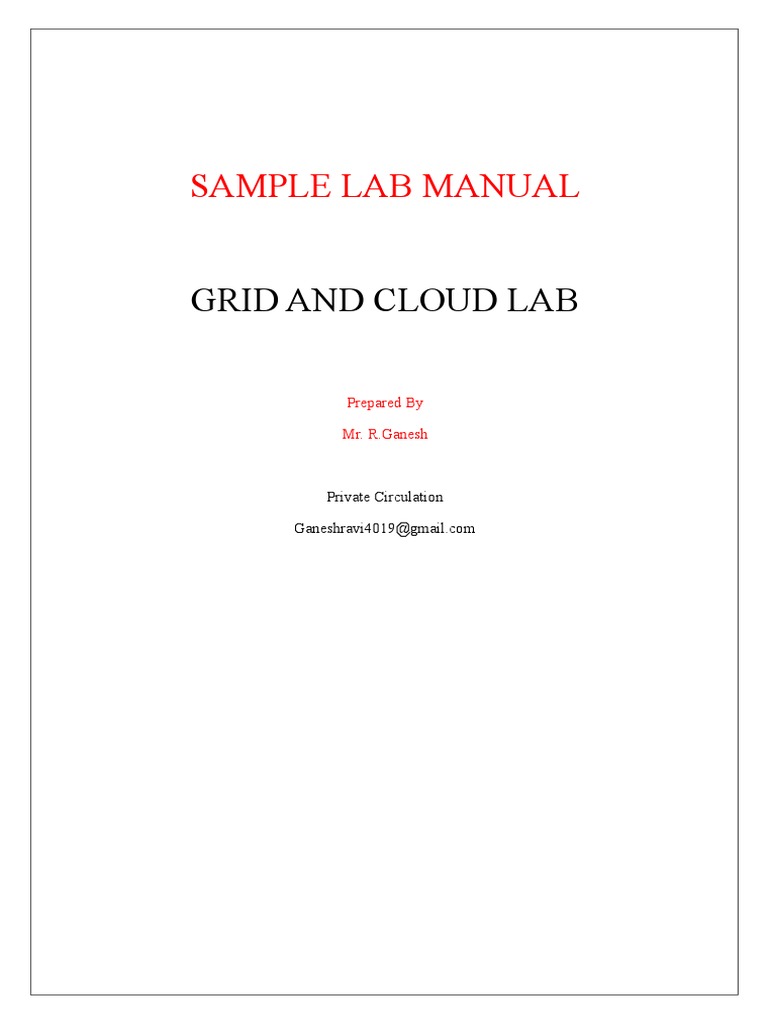 cs6712 GCC Lab Manual | Download Free PDF | Apache Hadoop | Grid Computing