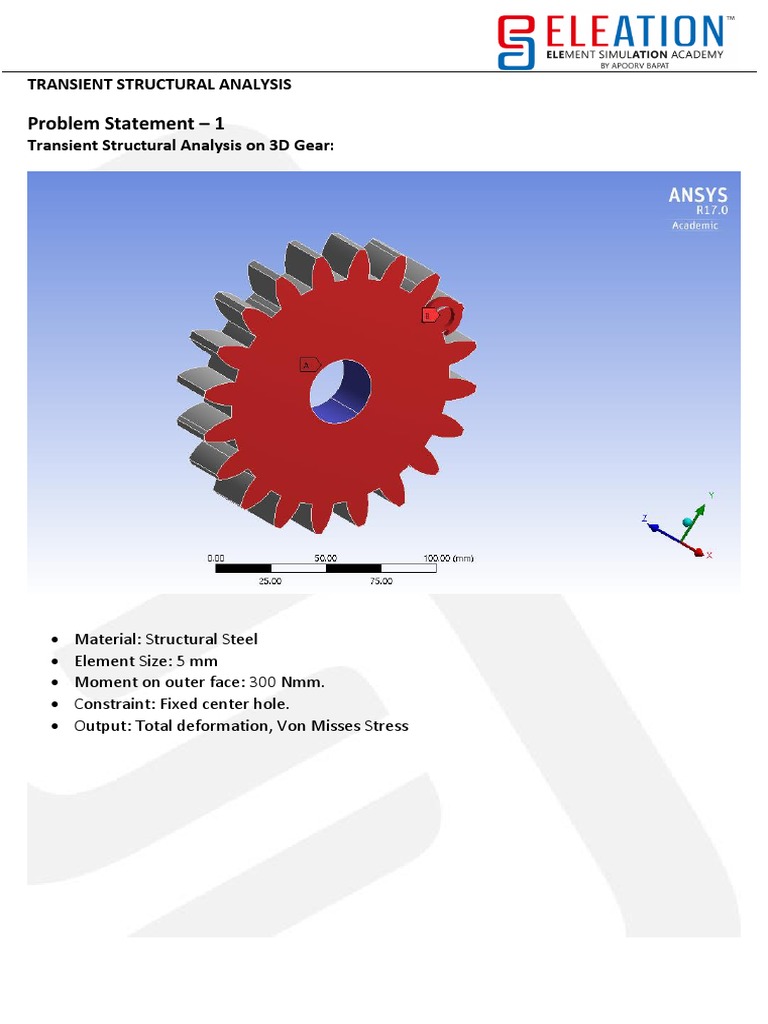 Problem Statement - 1: Transient Structural Analysis | PDF