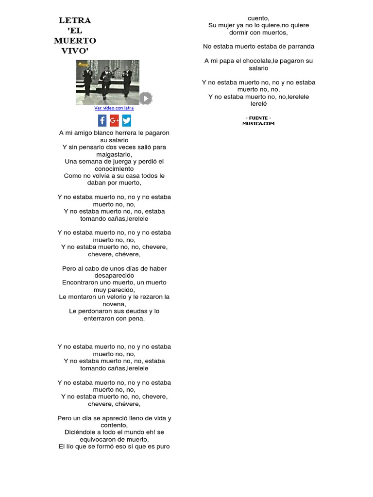 El Muerto Vivo Peret | PDF El Muerto Vivo Peret | PDF