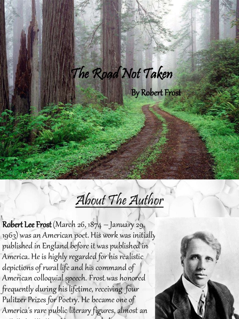 The Road Not Taken: by Robert Frost | PDF | Poetry