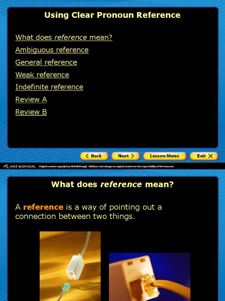 Clear Pronoun Reference | PDF | Pronoun | Syntax