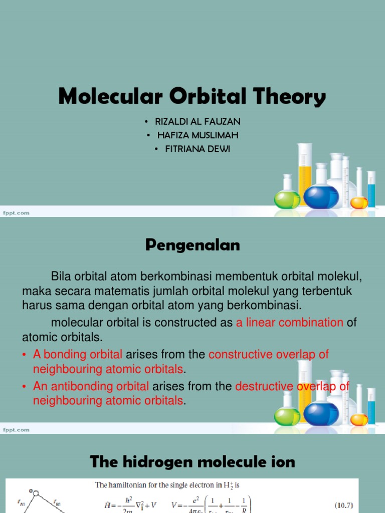 Molecular Orbital Theory | PDF | Molecular Orbital | Chemical Bond