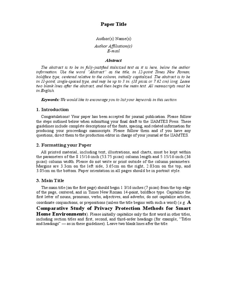 Paper Format | PDF | Typefaces | Syntax