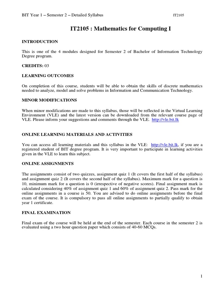 Mathamatics For Computing | PDF | Function (Mathematics) | Mathematical Proof