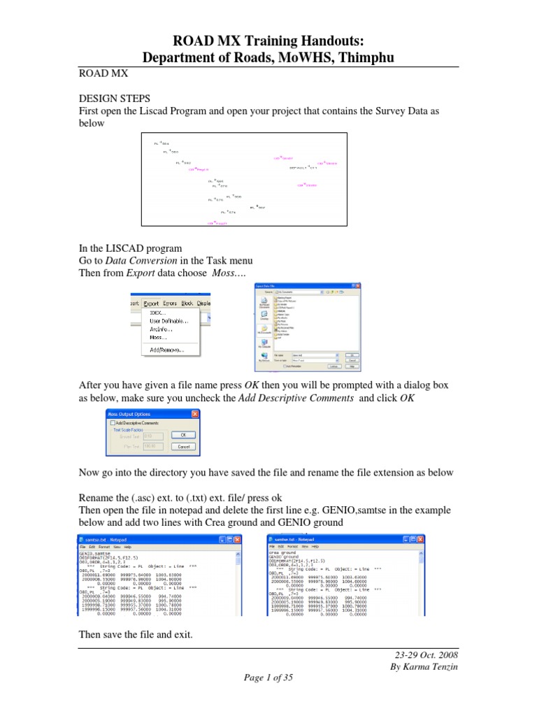 MX Road Manual PDF | PDF | Tab (Gui) | Text File
