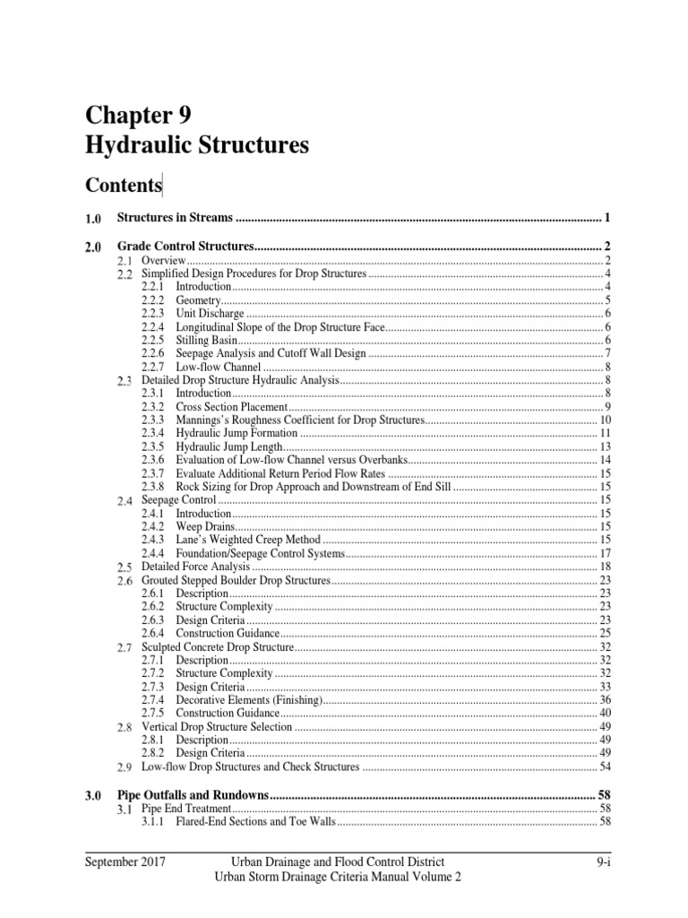 09 - Hydraulic Structures PDF | Download Free PDF | Spillway | Flood