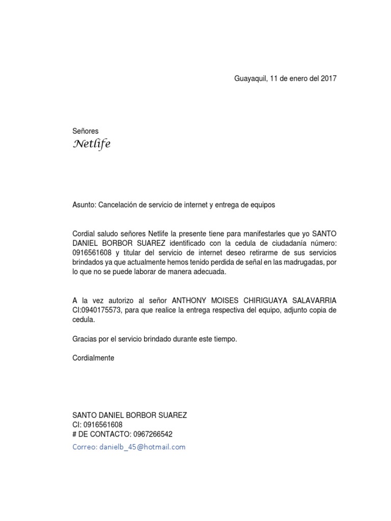 Netlife Carta | PDF