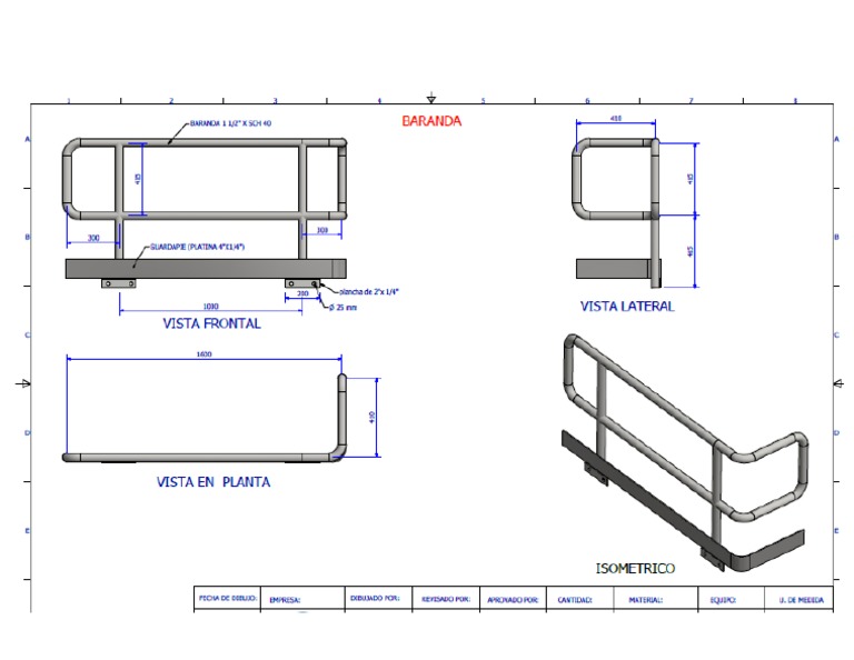 Plano de Baranda | PDF