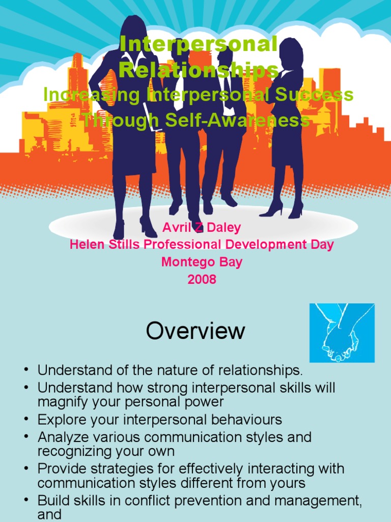 Interpersonal Relationships Increasing Interpersonal Success Through