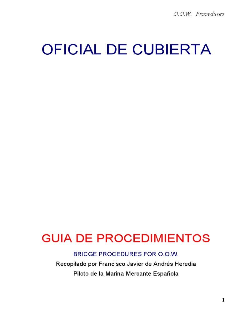 Bridge Procedures Guide Completed PDF | PDF | Navegación | Transporte ...