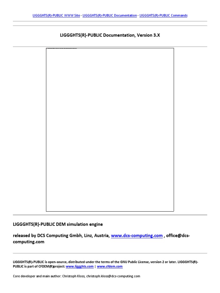 LIGGGHTS (R) - PUBLIC Users Manual (Autoguardado) | PDF | Message Passing Interface | Library ...