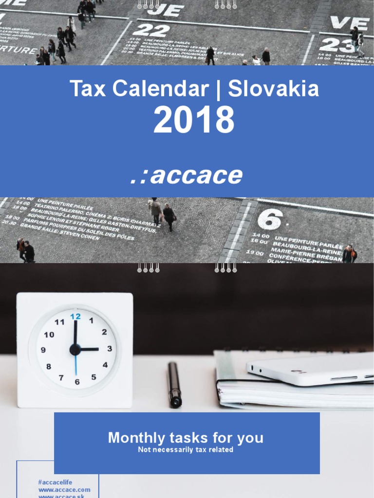 Tax Calendar - Slovakia | PDF | Value Added Tax | Income Tax