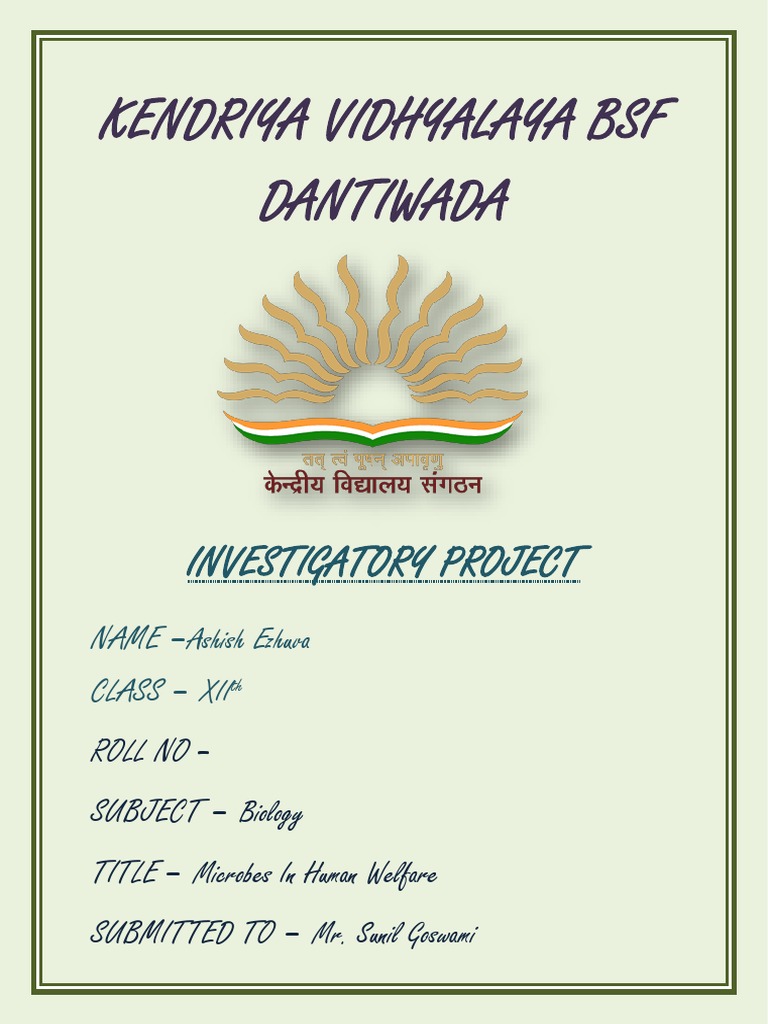 Ashish Biology Investigatory Project Class 12 | Algae Fuel | Microorganism