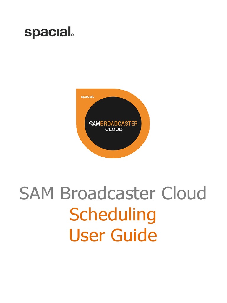 2 SAM Broadcaster Cloud User Guide - Scheduling | PDF | Albums | Genre