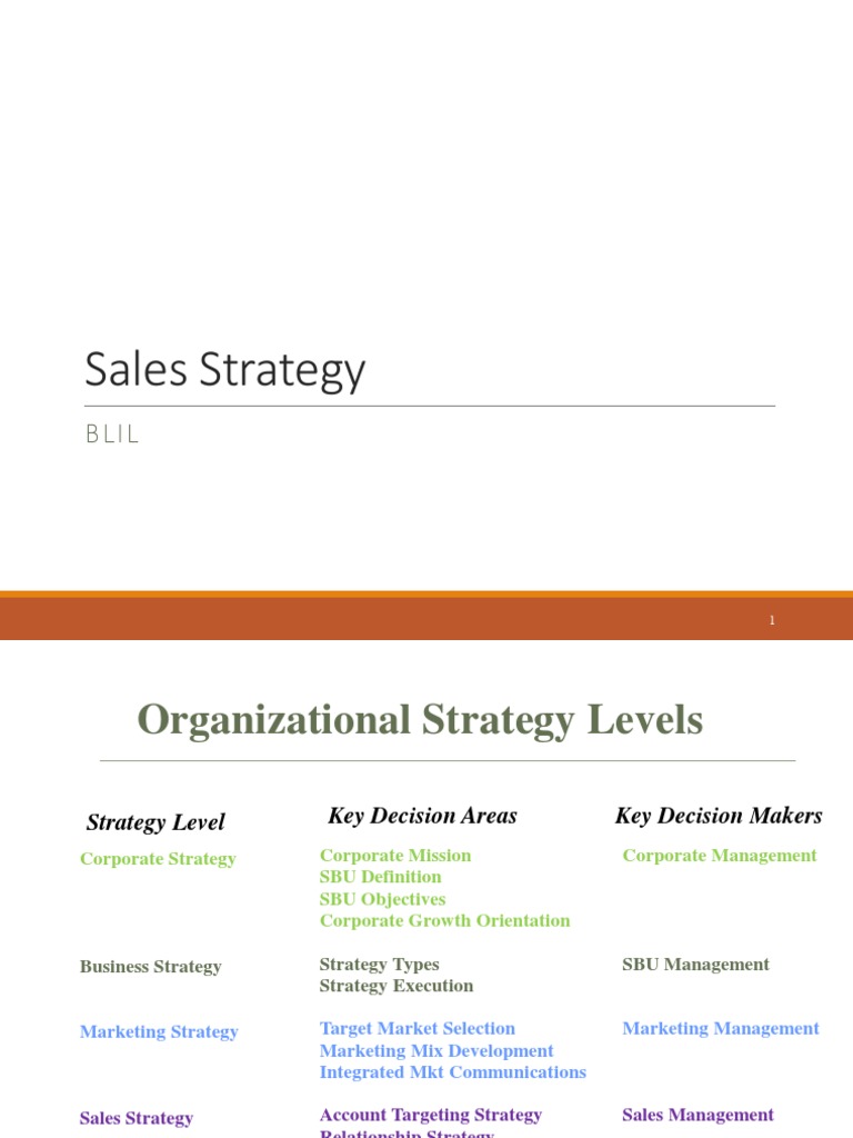 Build Sales Strategy | PDF | Strategic Management | Sales