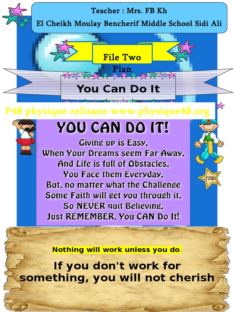 You Can Do It: File Two Plan | PDF | Grammatical Tense | Morphology