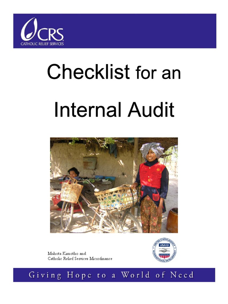 Checklist Internal Audit | PDF | Internal Audit | Bookkeeping