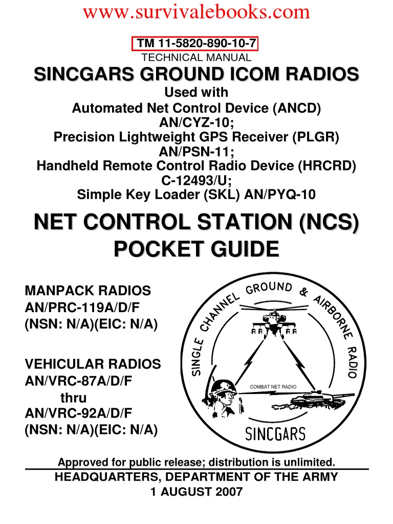 SINCGARS Ground Radio Manual | PDF | Battery (Electricity ...
