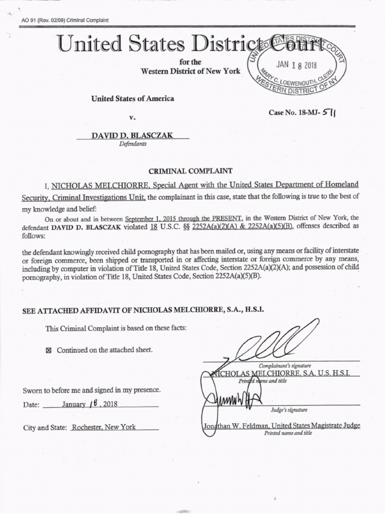 Dr. David Blasczak Federal Complaint | PDF | Security | Computing And ...