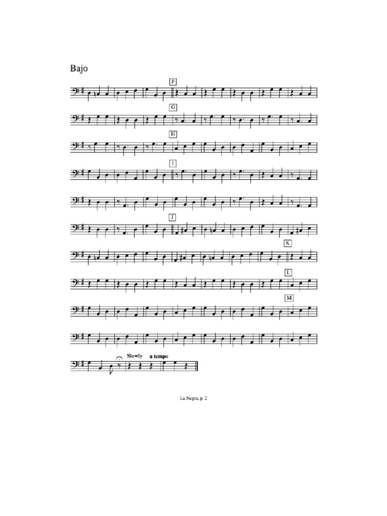 El Son de La Negra (Guitarron) | PDF