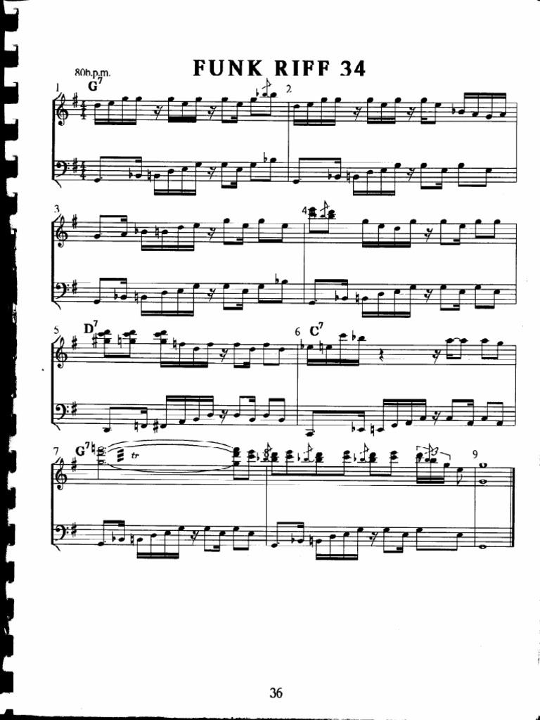 Funk Riff 34 | PDF