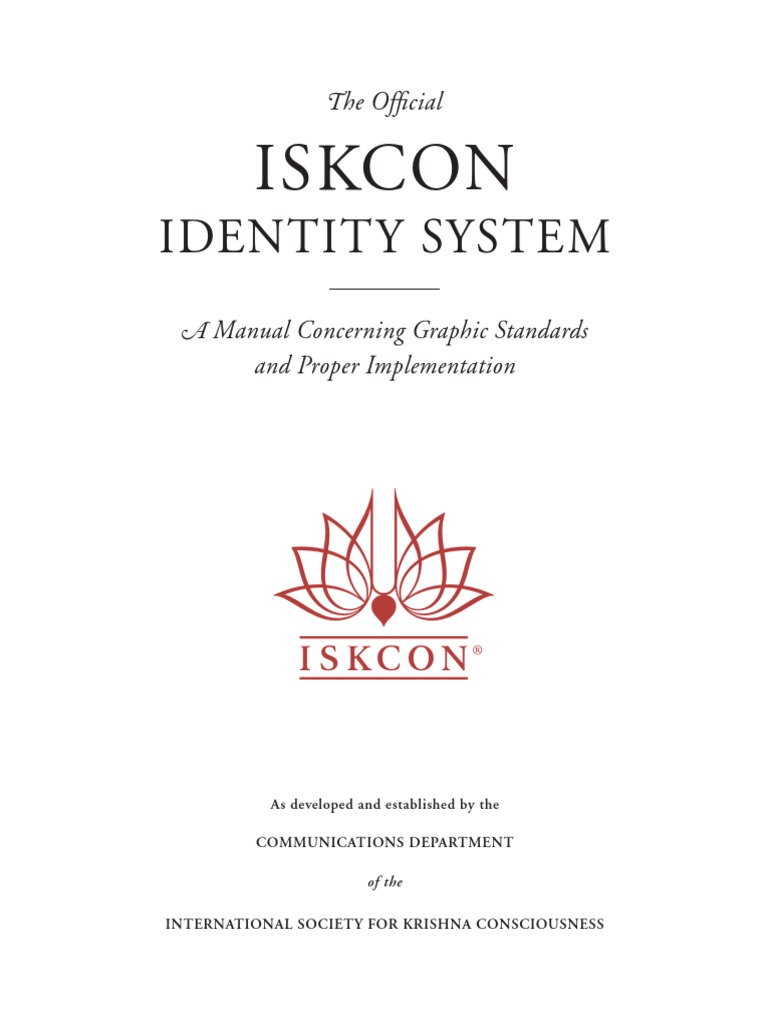 ISKCON Logo PDF | PDF | Typography | Logos