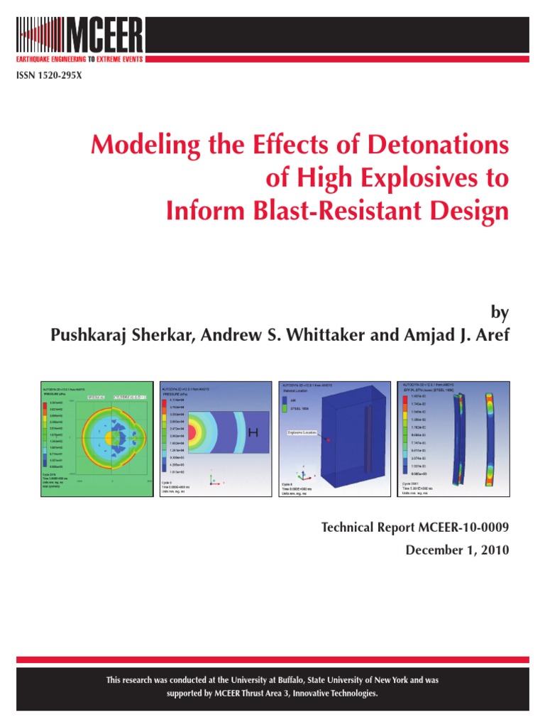 Modeling The Effects of Detonations of High Explosives To Inform Blast ...
