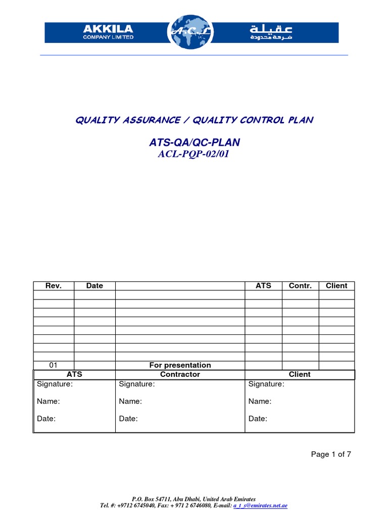 4.-QA-QC-Plan-job Desc Field PDF | PDF | Nondestructive Testing ...