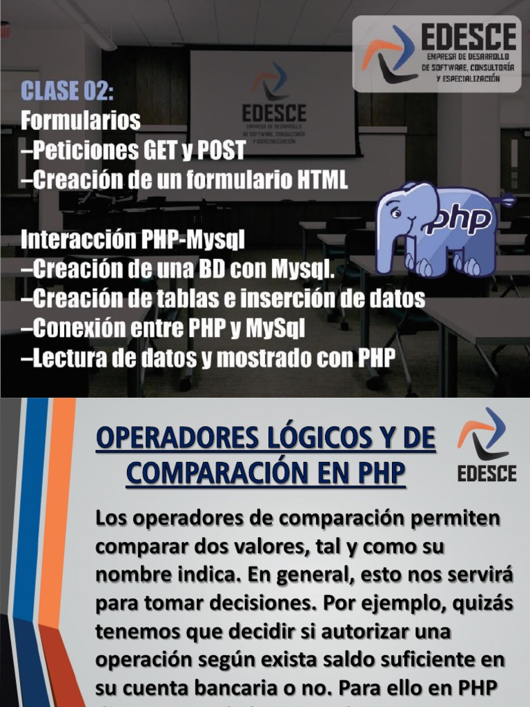 Operadores y Bucles en PHP | PDF | Cadena (informática) | Comillas