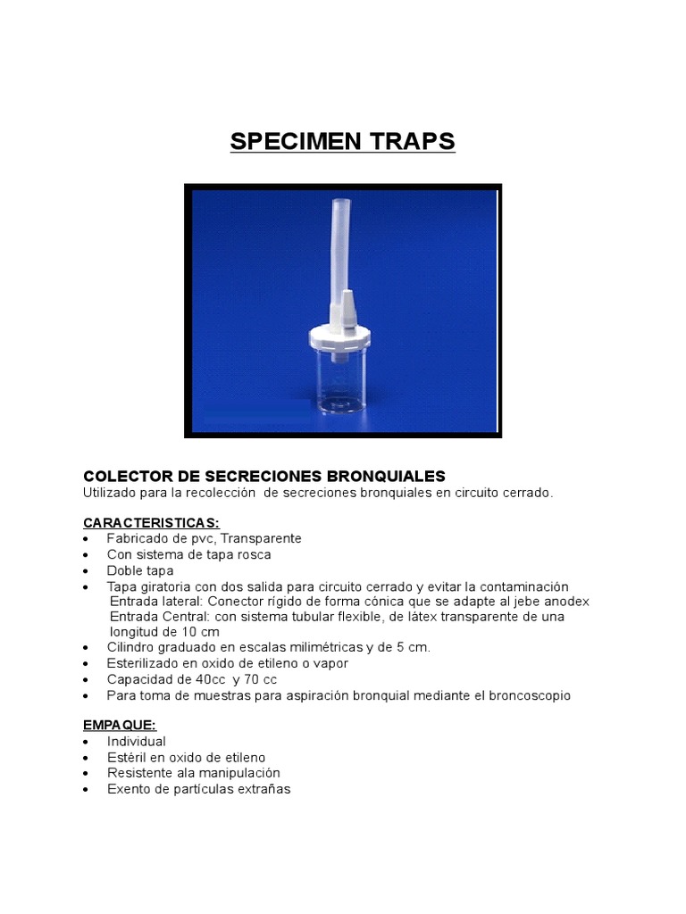 Specimen Traps | PDF