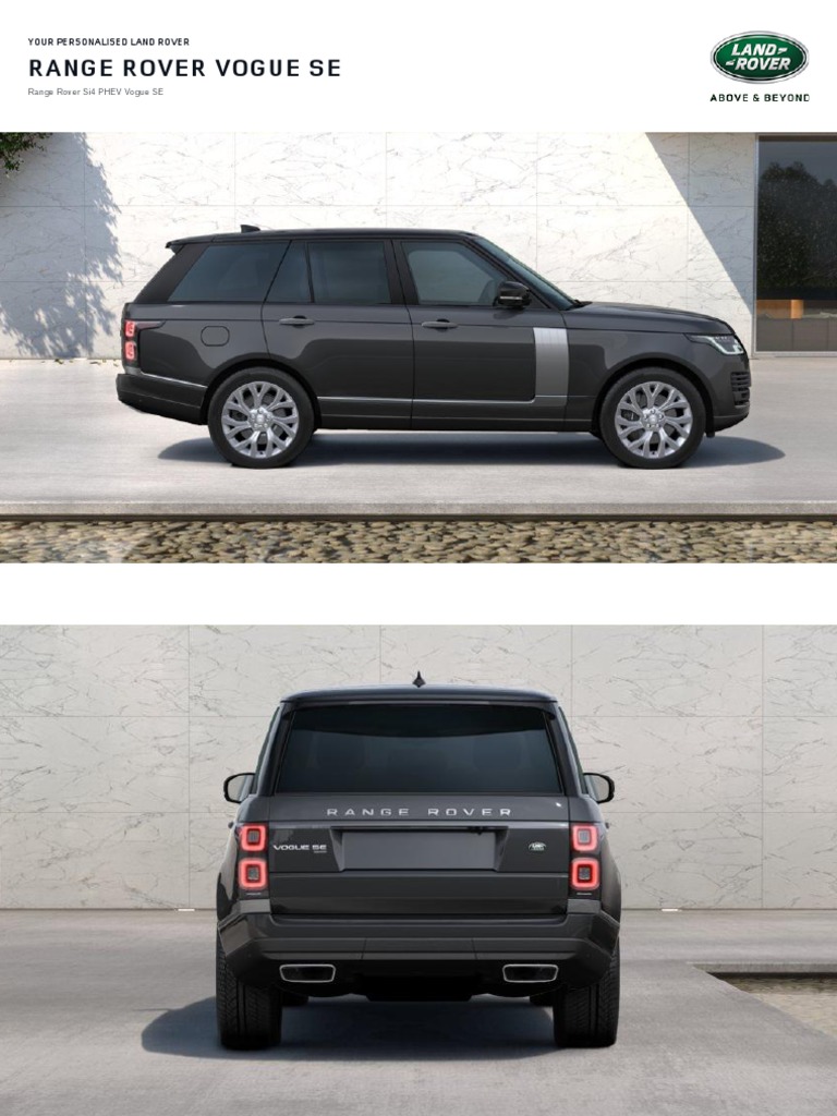 Range Rover Vogue Se: Your Personalised Land Rover | PDF | Qr Code ...