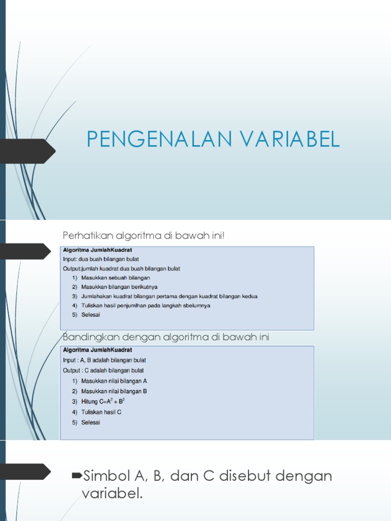 Pengenalan Variabel | PDF