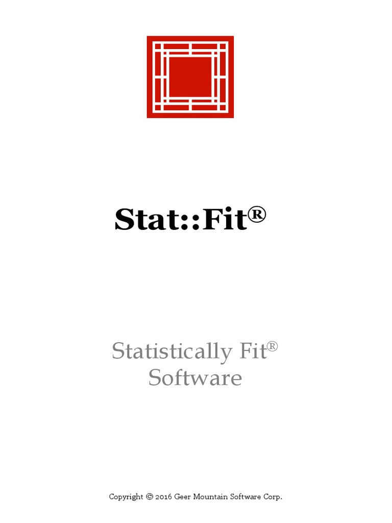 Stat Fit | PDF | Chi Squared Distribution | Statistical Hypothesis Testing