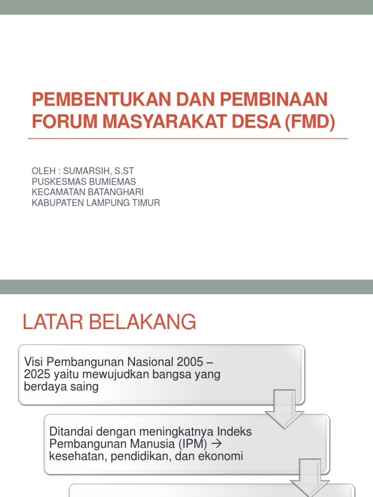 Pembentukan Dan Pembinaan FKMD | PDF | Ilmu Sosial