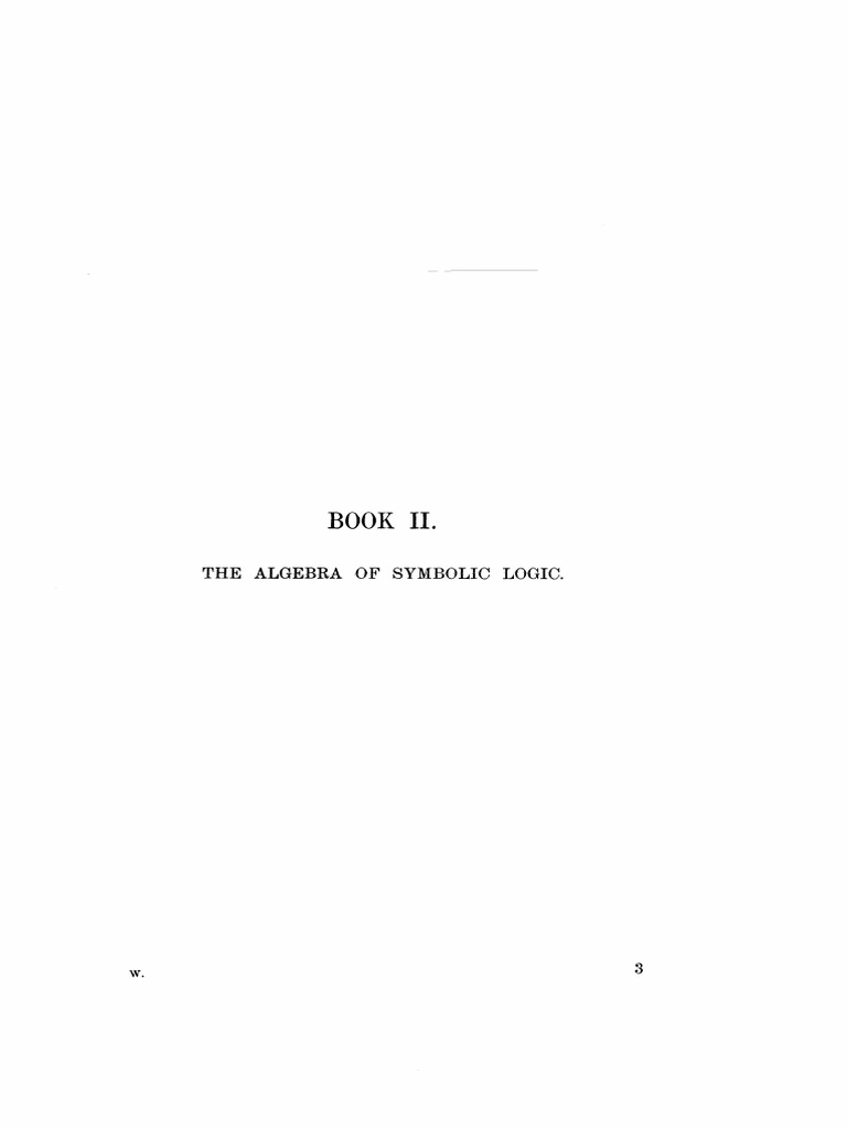 Book .: The Algebra of Symbolic Logic | PDF | Interpretation (Logic) | Theorem