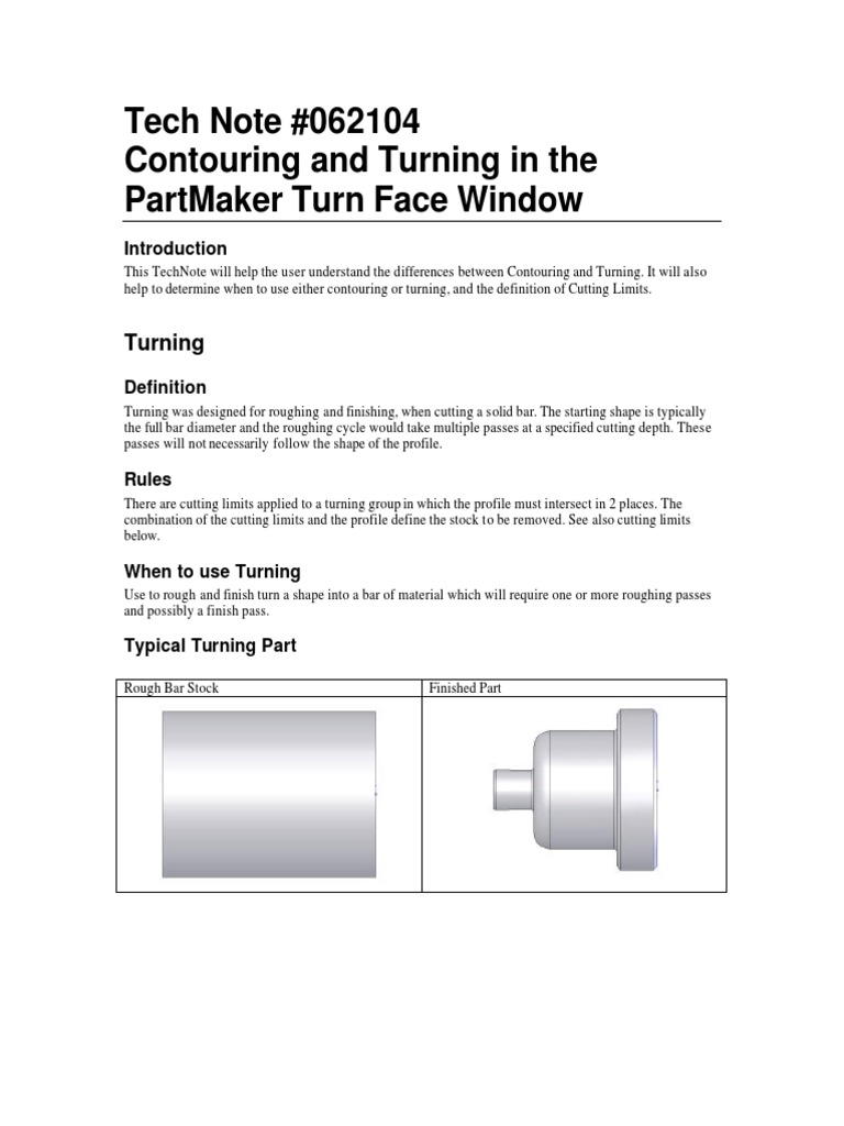 Contouring and Turning | PDF | Machining | Metalworking