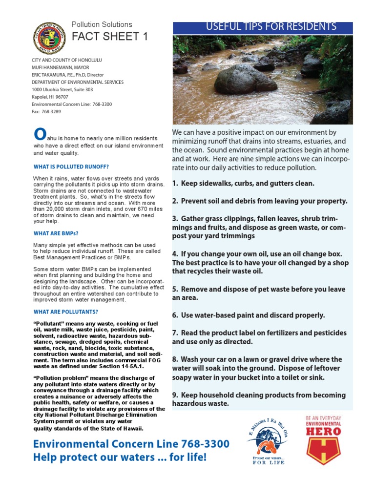 MS4 City Residential Fact Sheet | PDF