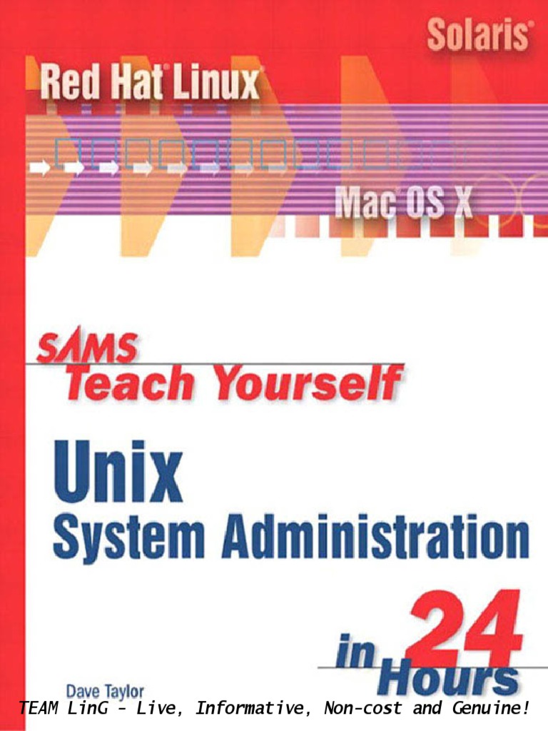 Sams Teach Yourself Unix System Administration In 24 Hours Pdf Scripting Language File System