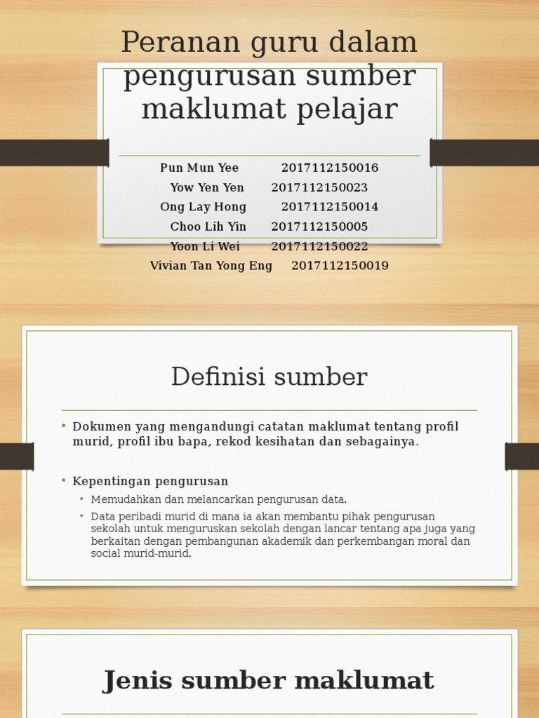 Peranan Guru Dalam Pengurusan Sumber Maklumat Pelajar | PDF