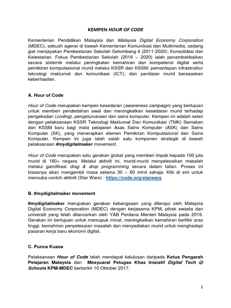 Pengumuman HOC Portal KPM v3 | PDF