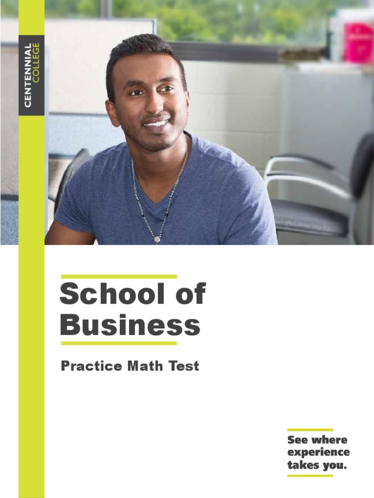 Business Math Practice Test | PDF | Identity Document | Multiple Choice